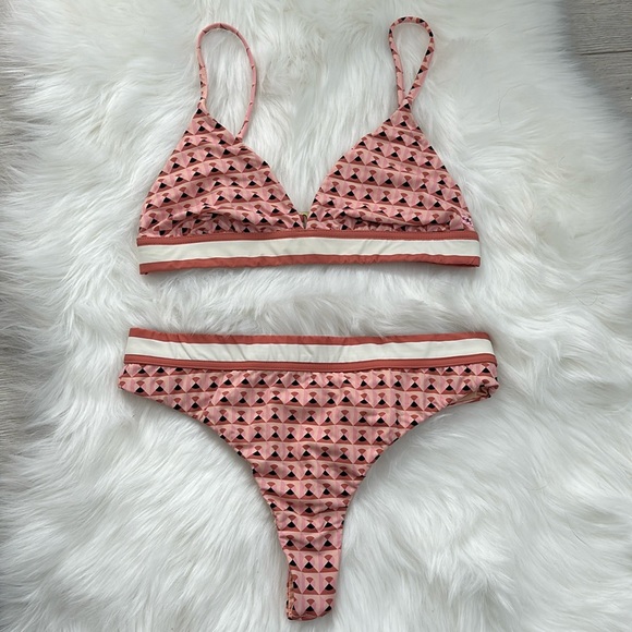 Billabong | Swim | Billabong Let Me Check Gingham Pink Cheeky Bikini ...